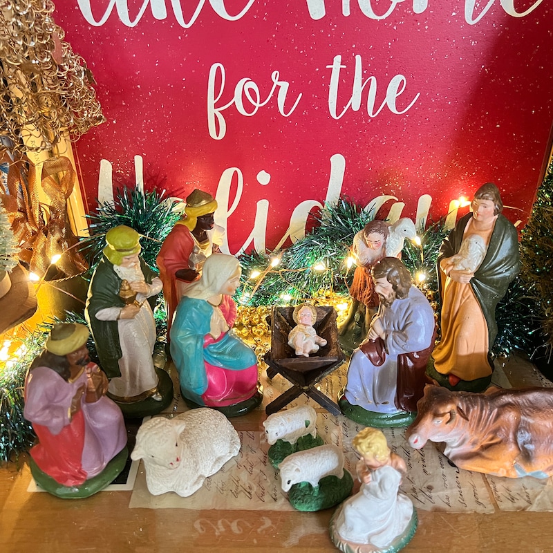 Nativity Creche - Etsy