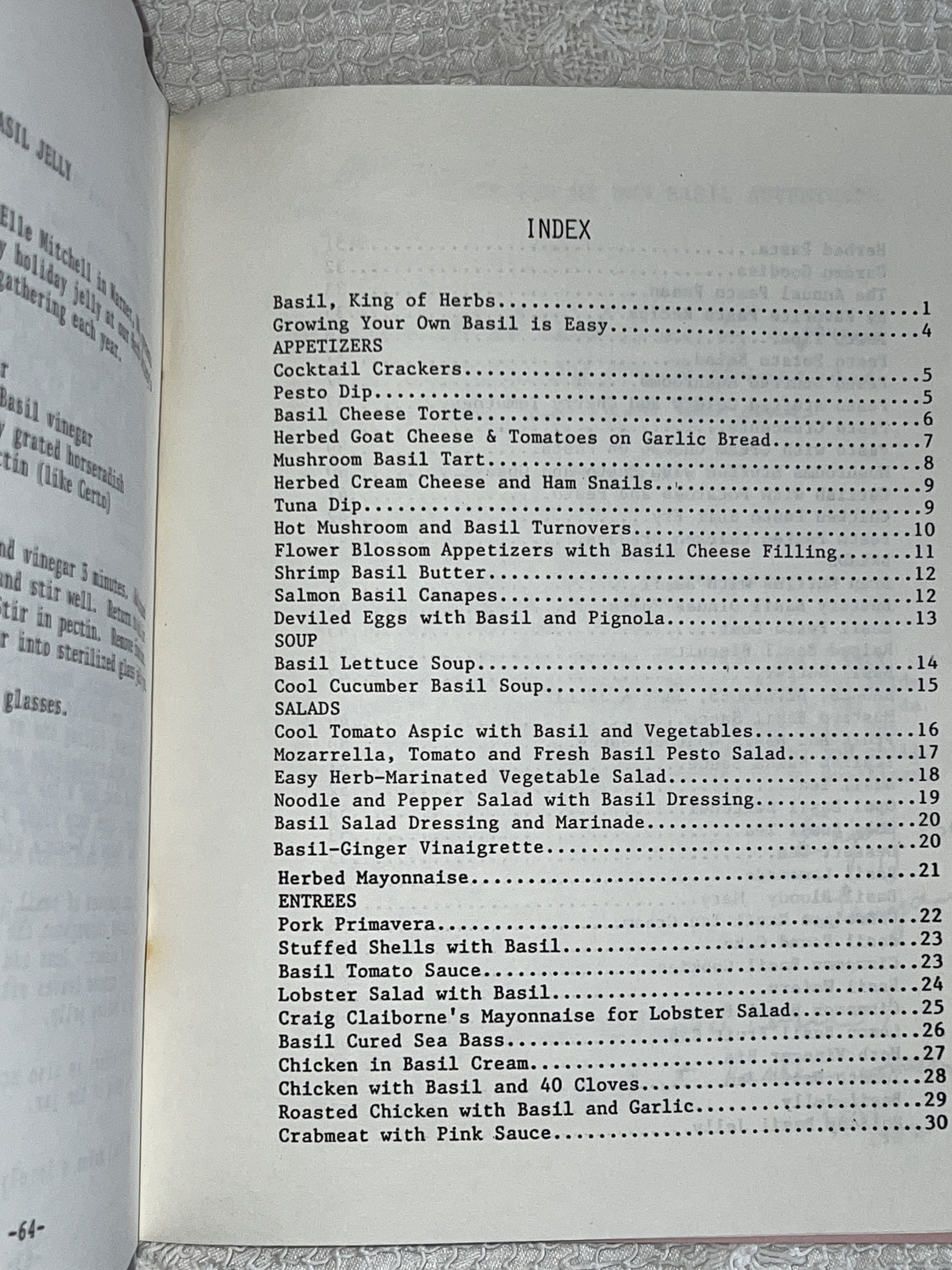 Vintage Cookbook Bountiful Basil Recipes 1988 Herbs Culinary by Tanya ...