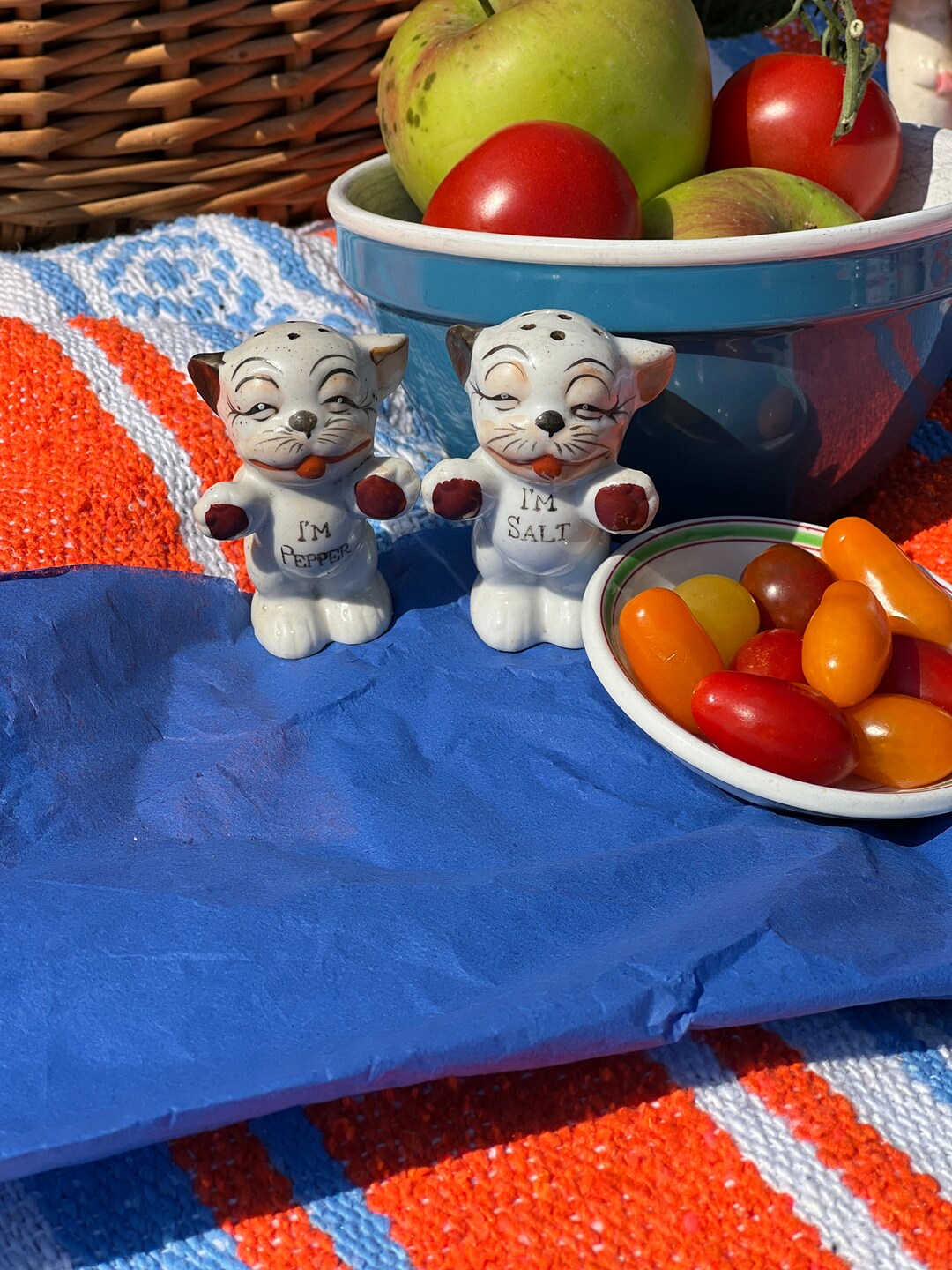 Vintage Bonzo the Dog I'm Salt I'm Pepper Ceramic Anthropomorphic Salt ...