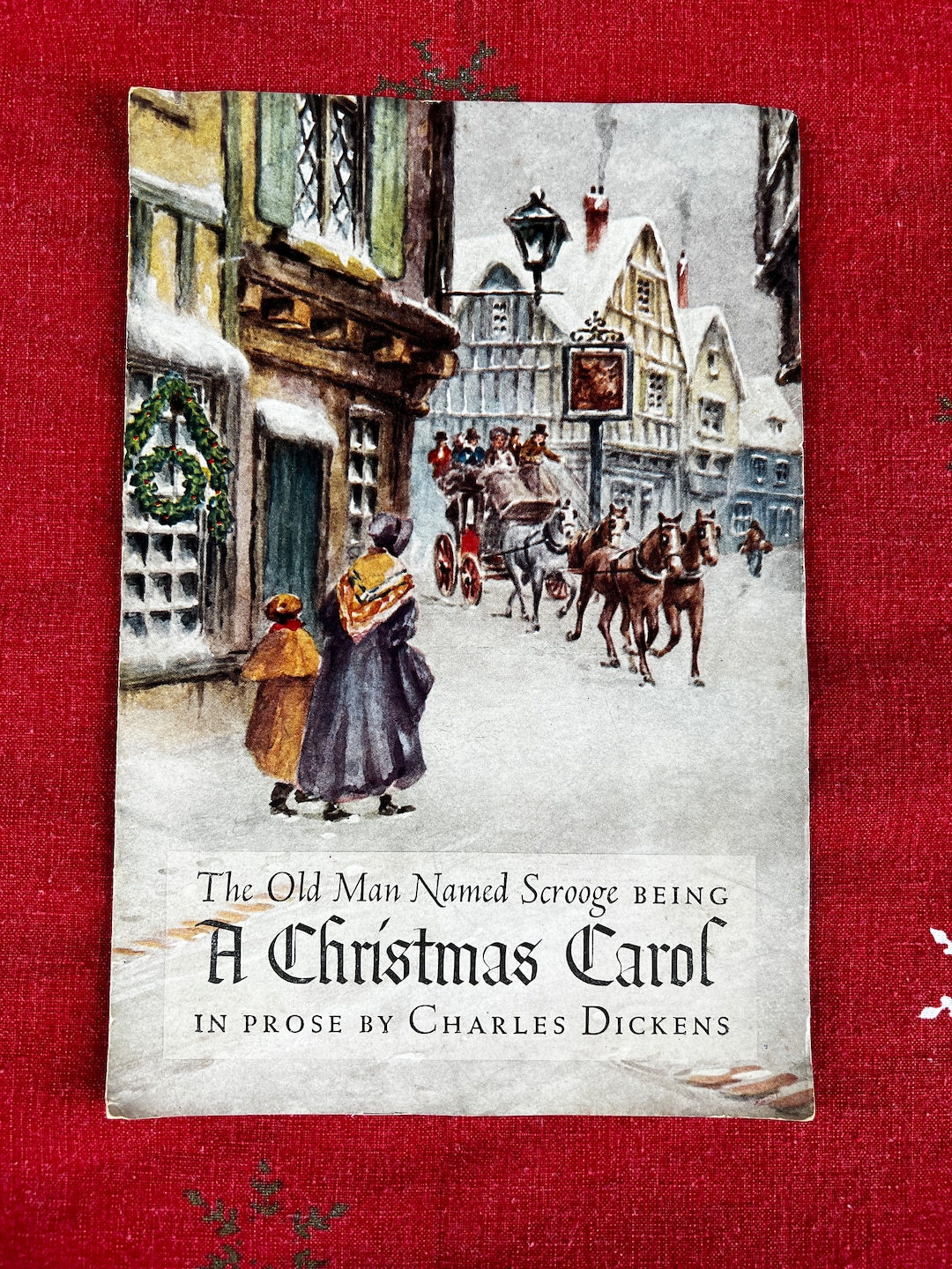 Vintage A Christmas Carol the Old Man Named Scrooge in Prose by Charles ...