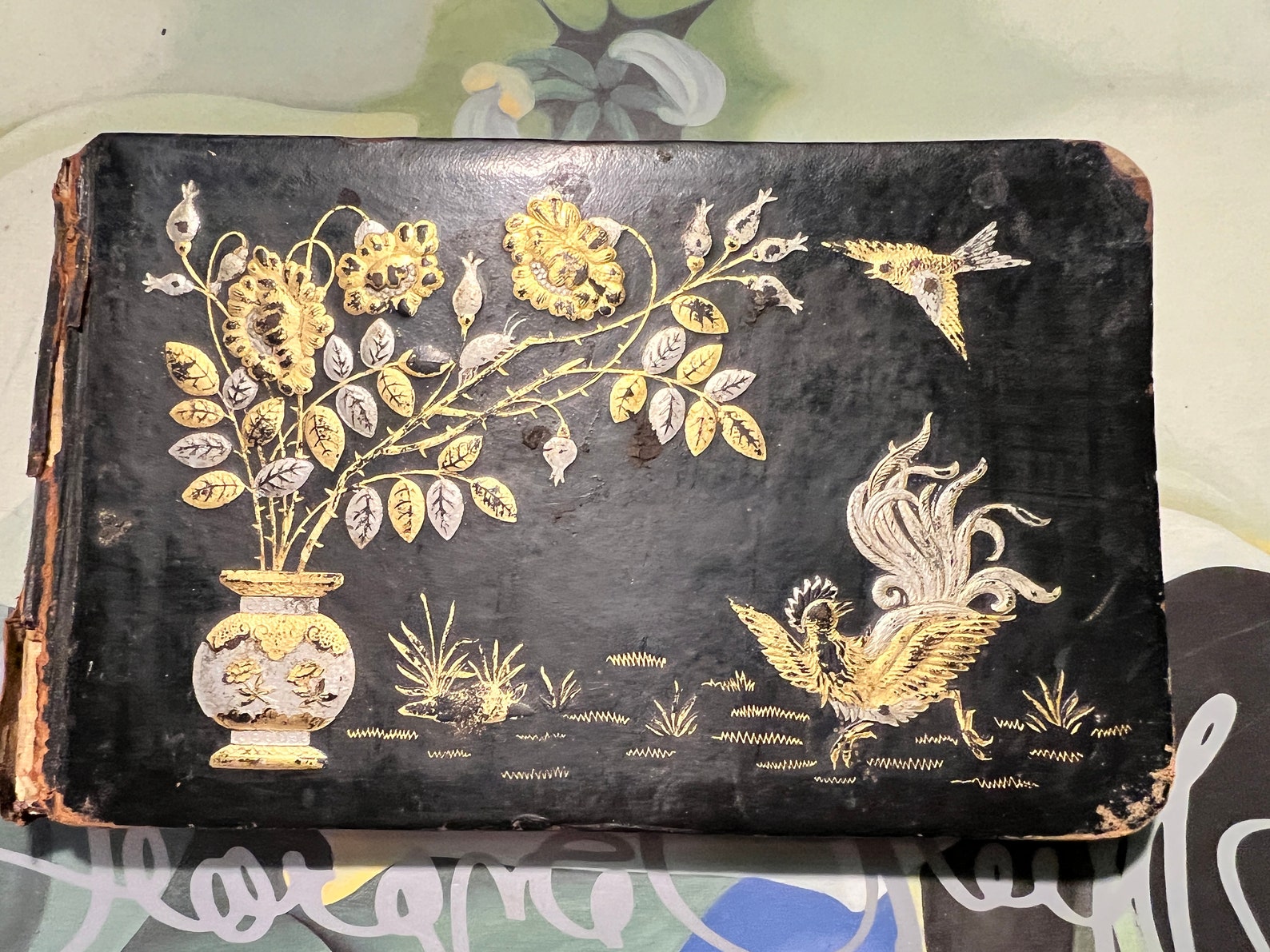 Rare Antique 1882 Victorian Edwardian Autograph Book Elegant Floral ...