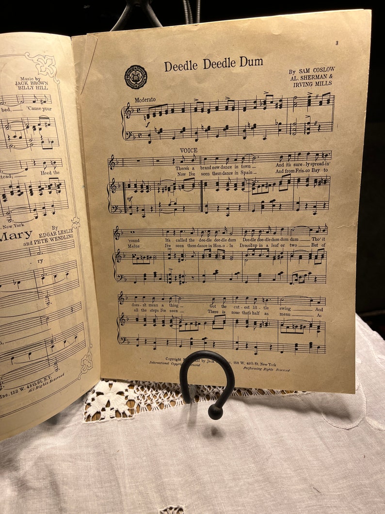 Deedle Deedle Dum Written by Sherman, Coslow & Mills 1922 Sheet Music ...