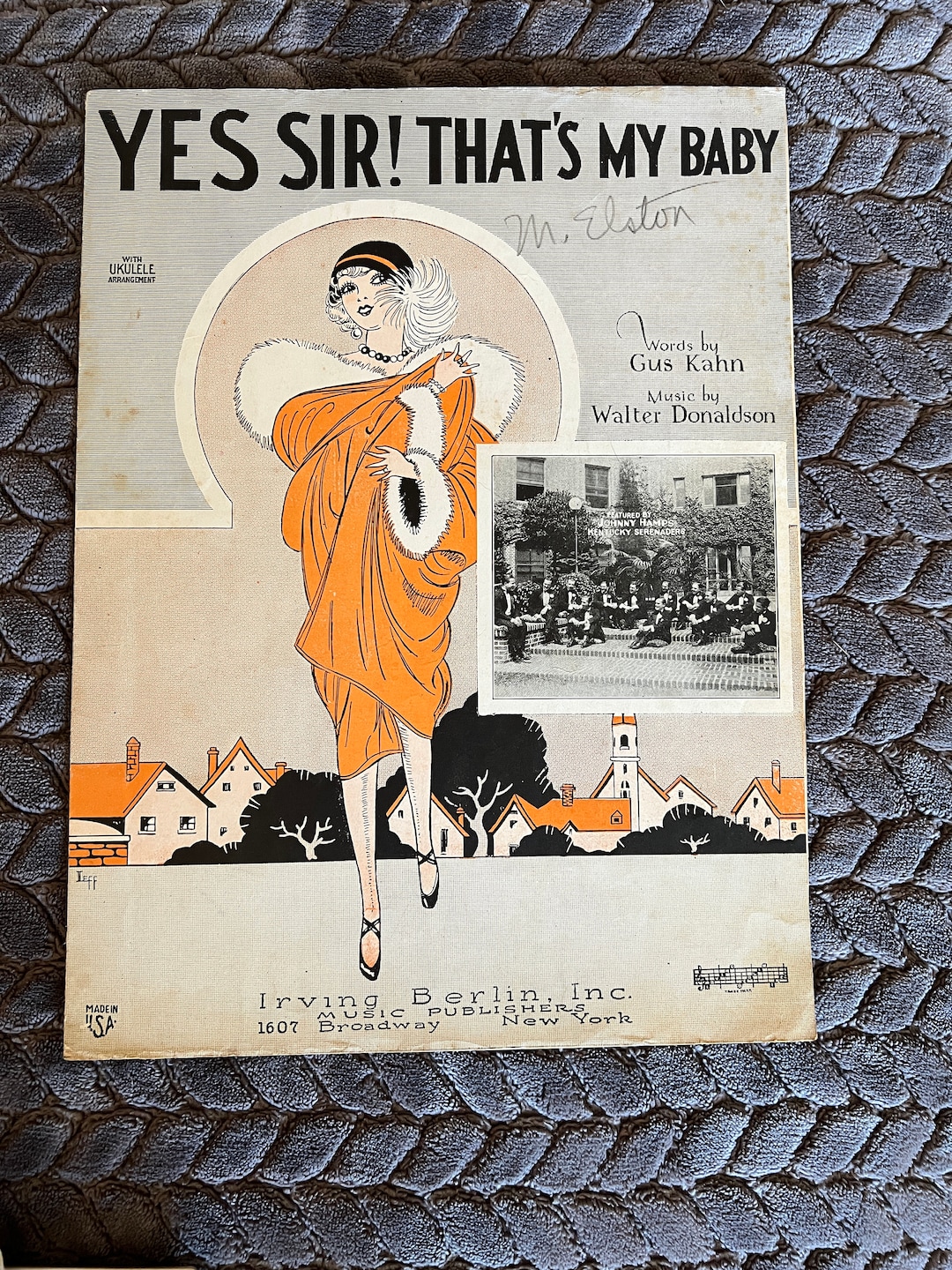 Vintage Paris 1925 "yes Sir That's My Baby"walter Donaldson Irving ...