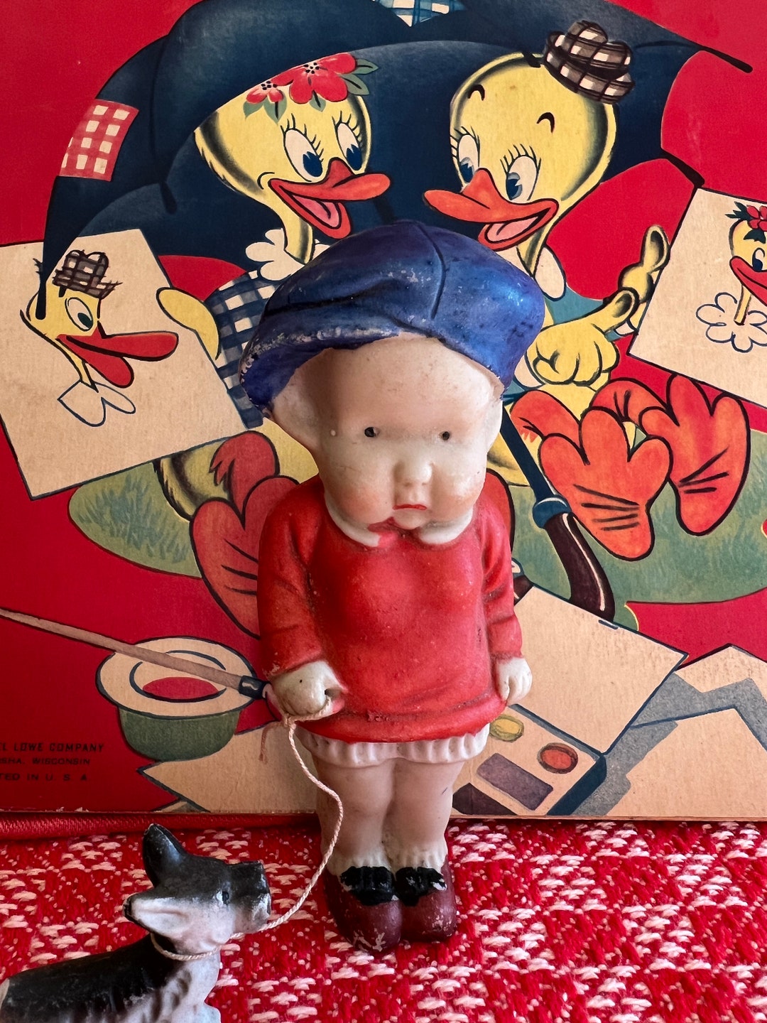 Rare 1939 Occupied Japan Vintage Bisque character-smitty & His Dog ...