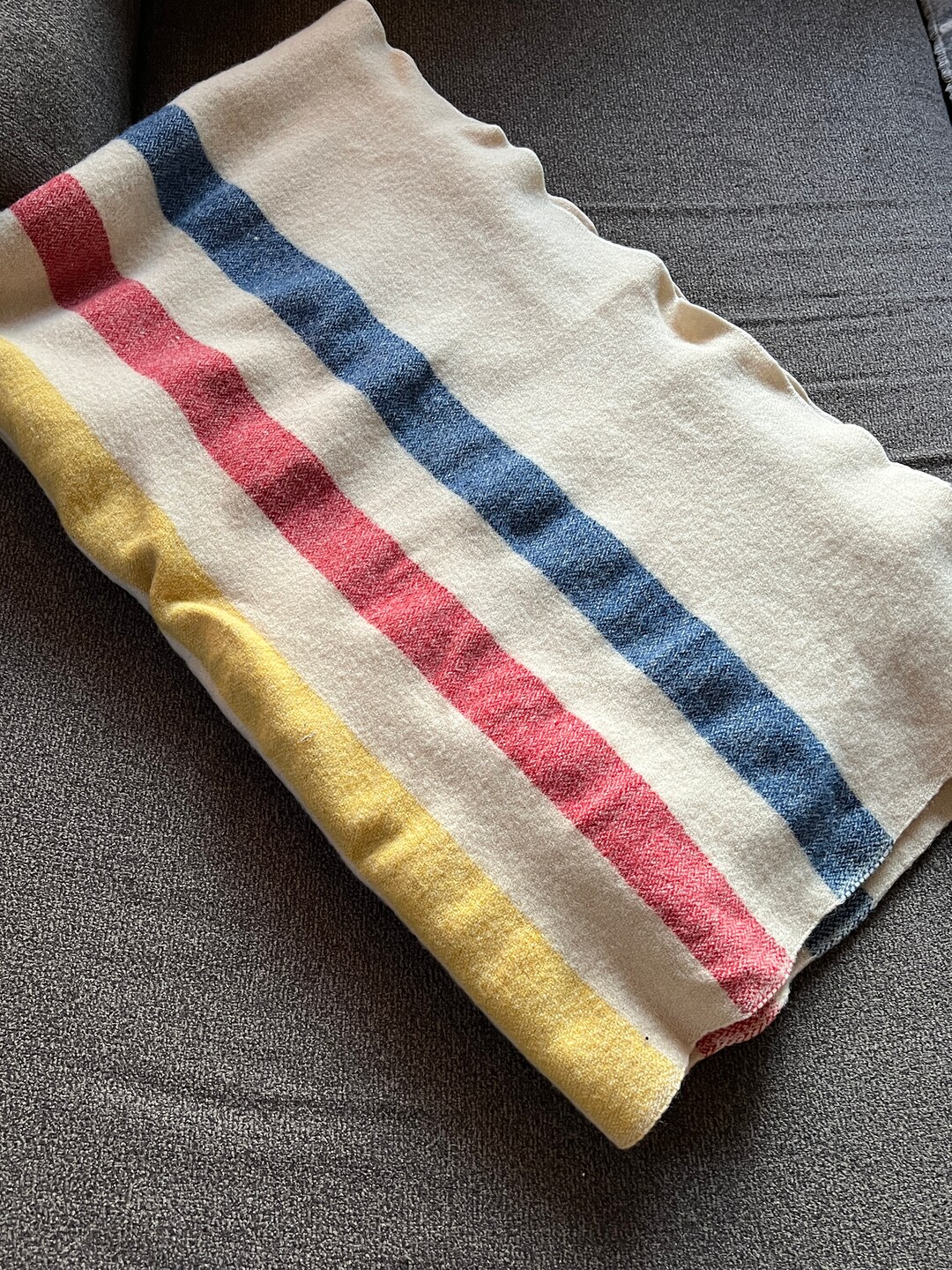 Trapper Frontier Western Cowboy Vintage 3 Stripe Point Merino Wool ...