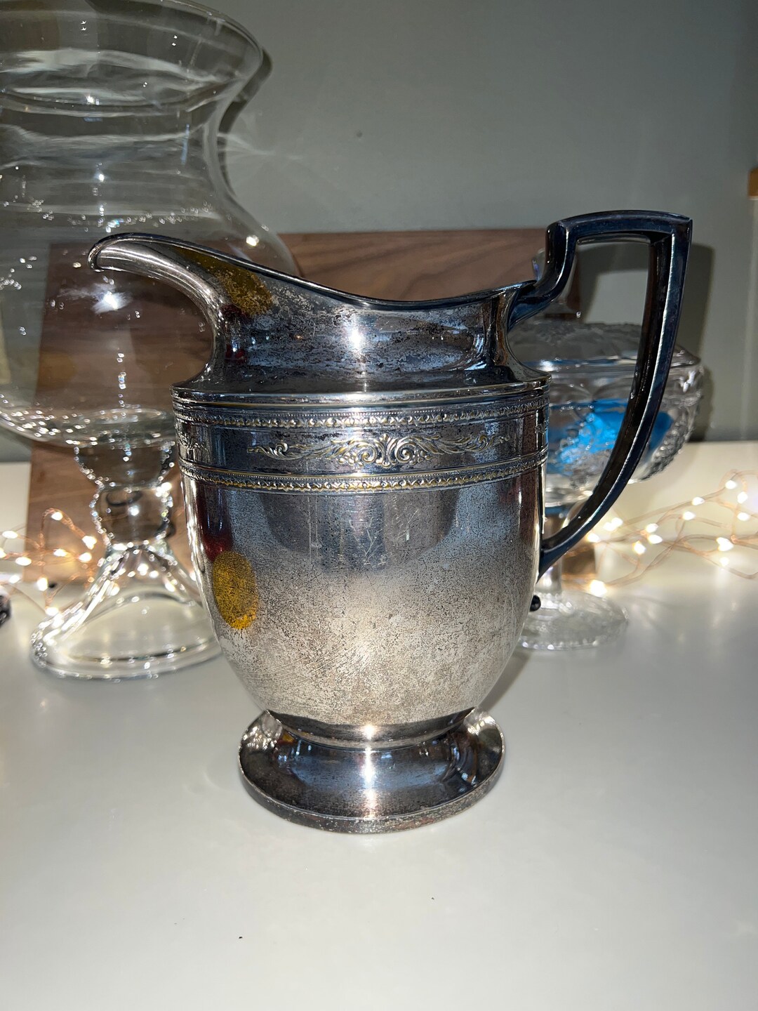 Fancy 1890s Homan Plate on Nickel Silver W.M. Mounts Made in USA Large ...