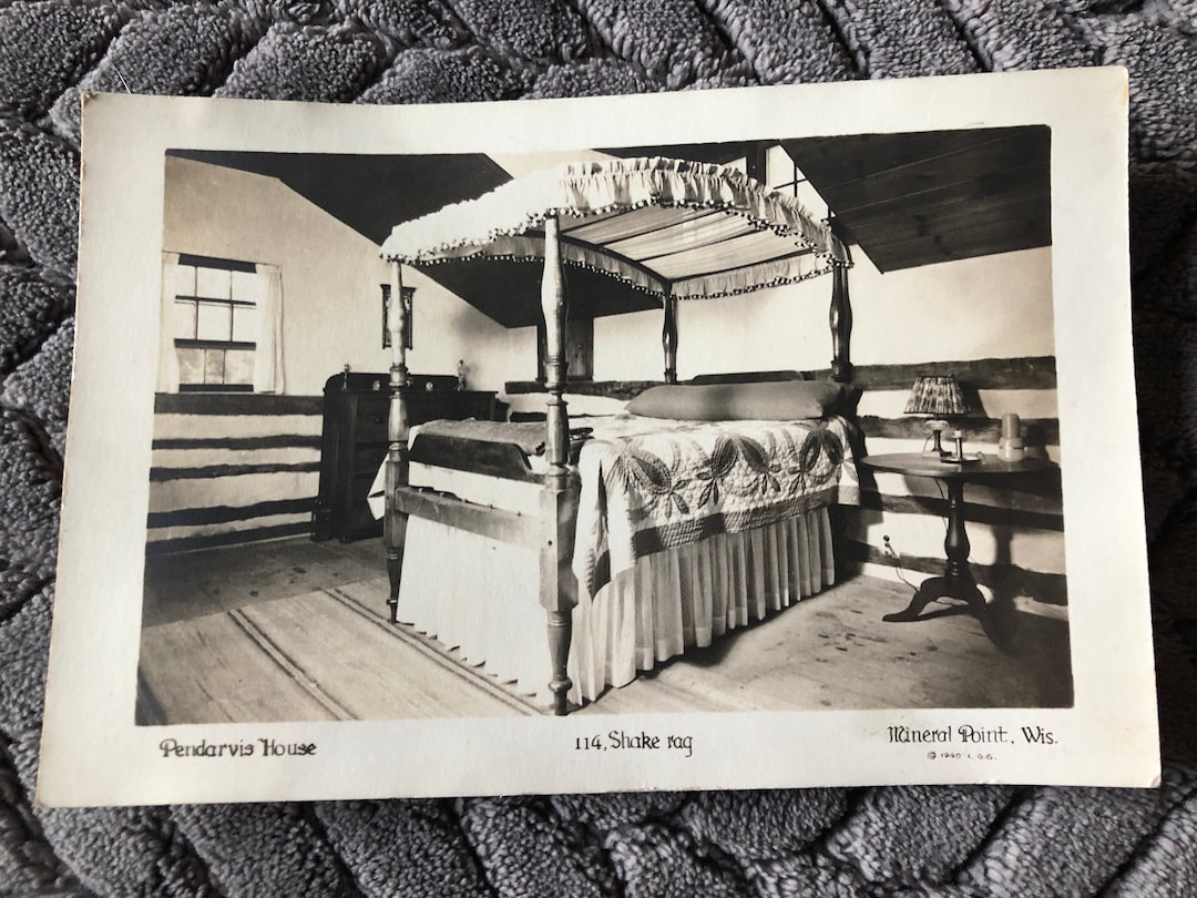 Antique Black White Sepia Photo Art Postcard Pendarvis House Shake Rag ...