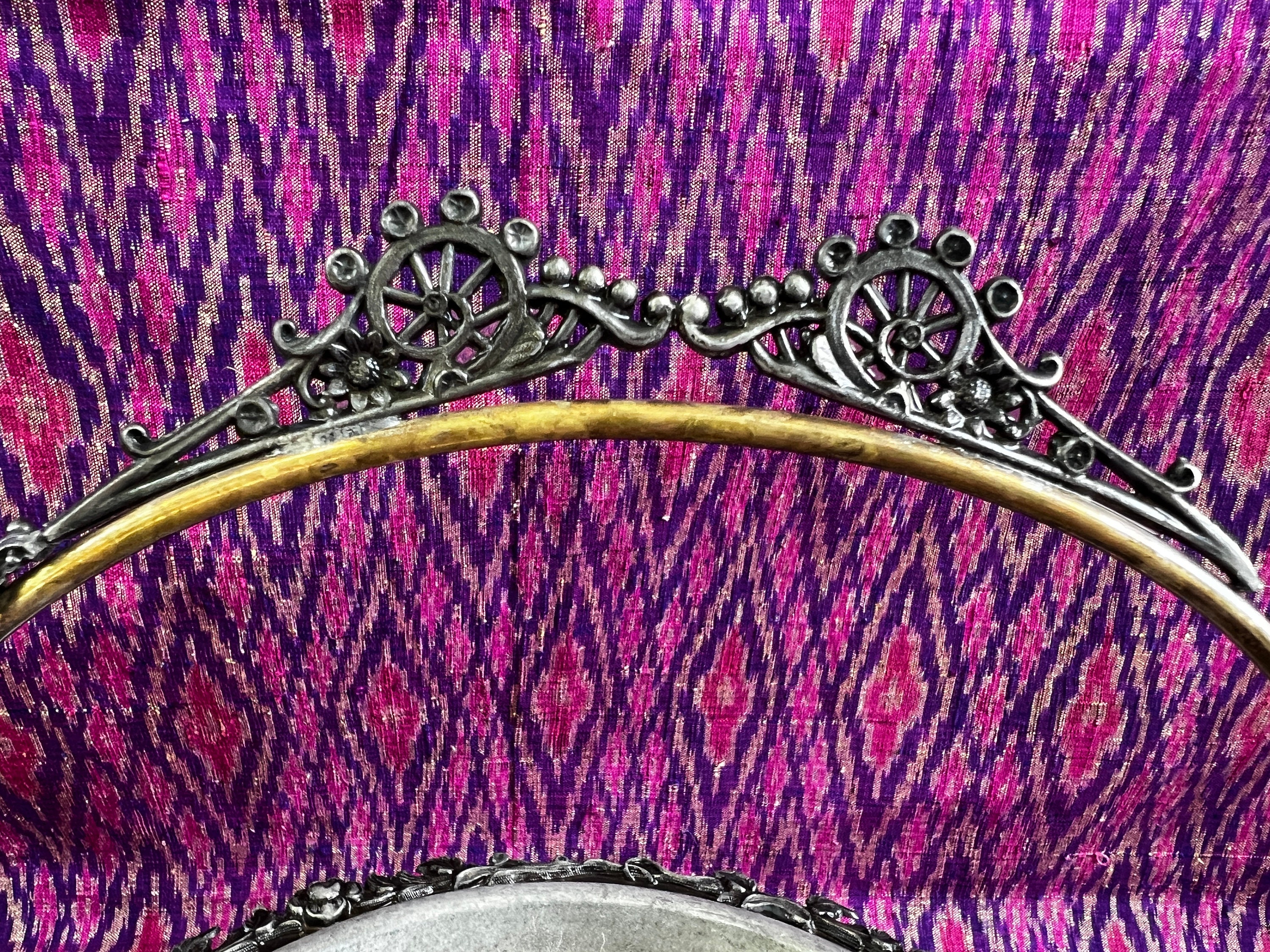 Old Embossed Floral Etching Forbes Quadruple Silver Plate #206 4 Leg ...