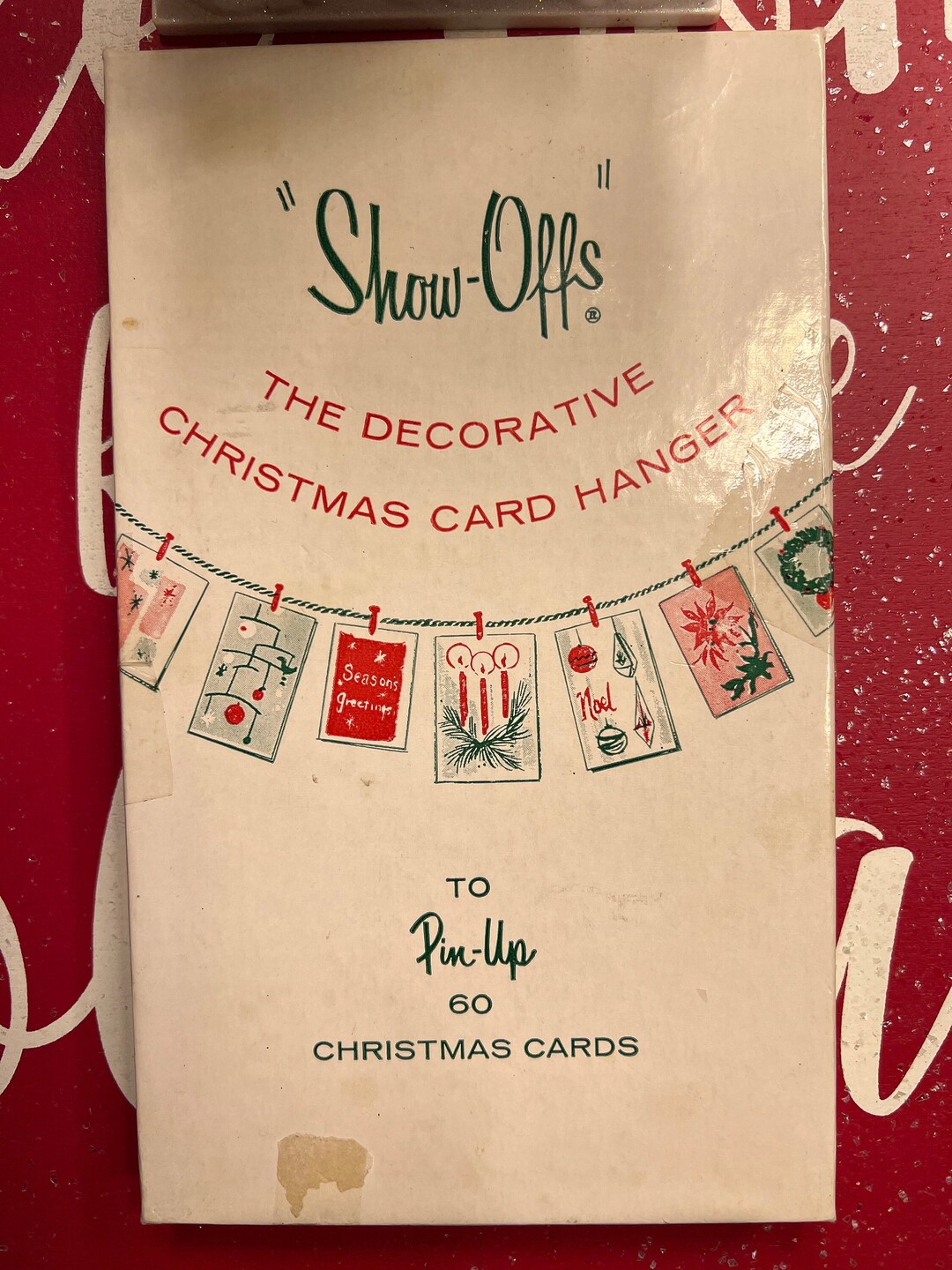 Rare Show Offs the Decorative Christmas Card Display Hanger to Pin up ...