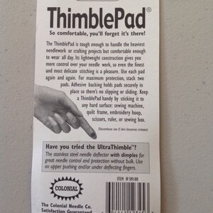 Self Stick Thimble Pads for Hand Stitching. Sewing and Quilting - Etsy ...