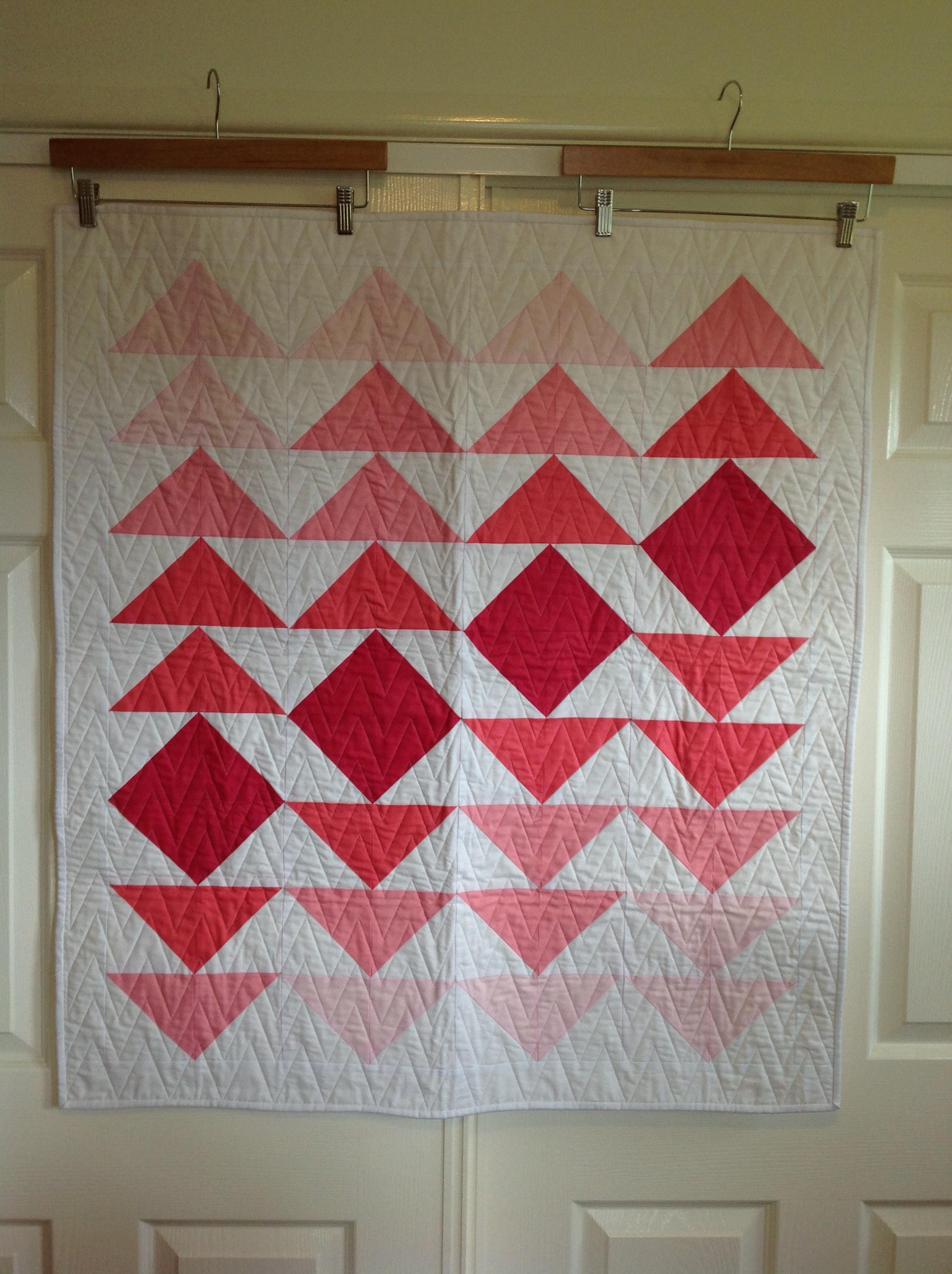 PDF Pattern - Ombre Flying Geese - Modern Quilt - Immediate Download ...