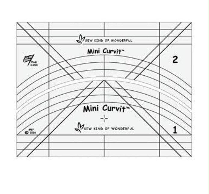Mini Curvit Long Arm Ruler Set by Sew Kind of Wonderful - Etsy Australia