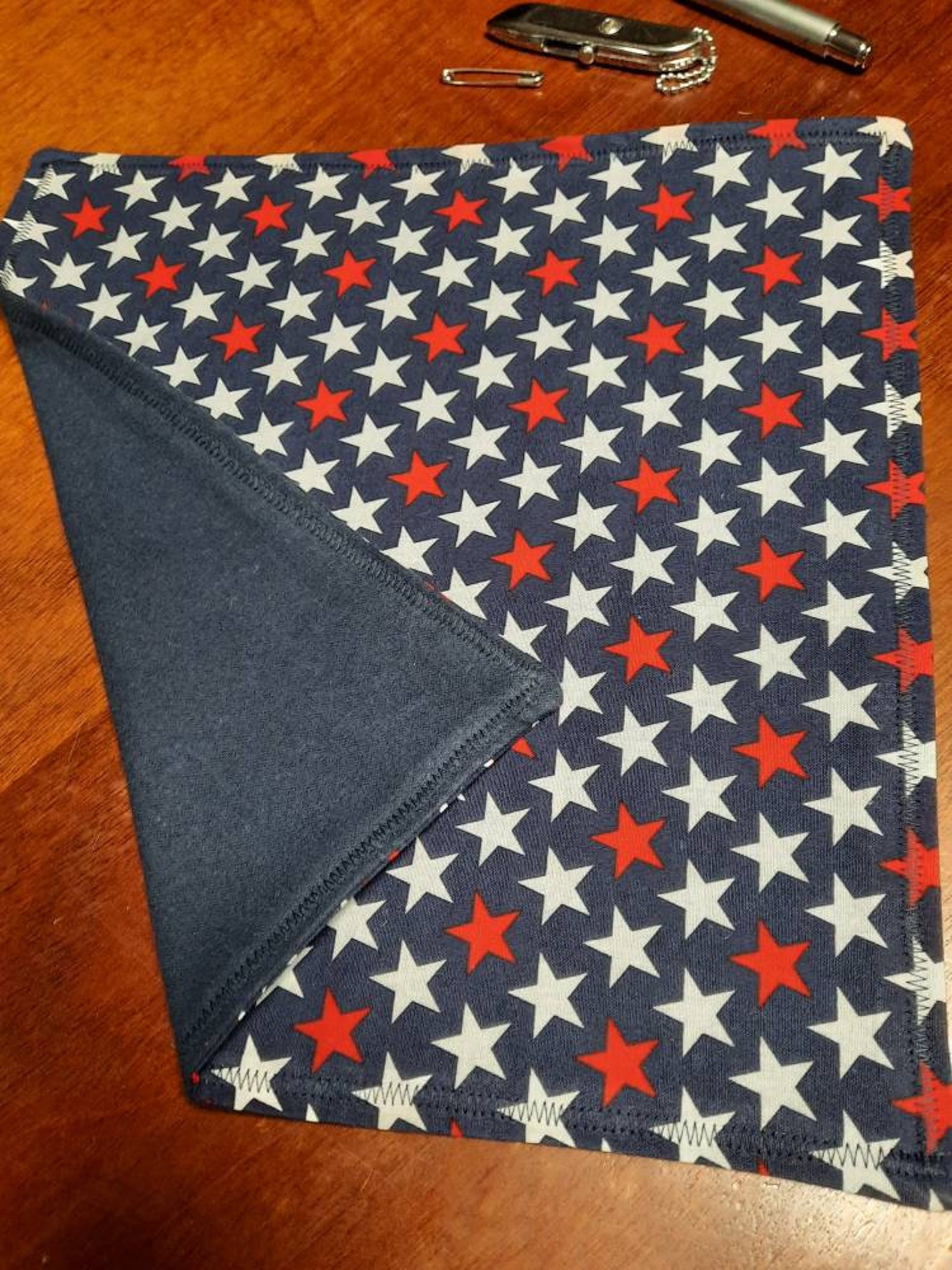EDC Hank 12 Gear Hank Red White Blue Star Cotton and - Etsy