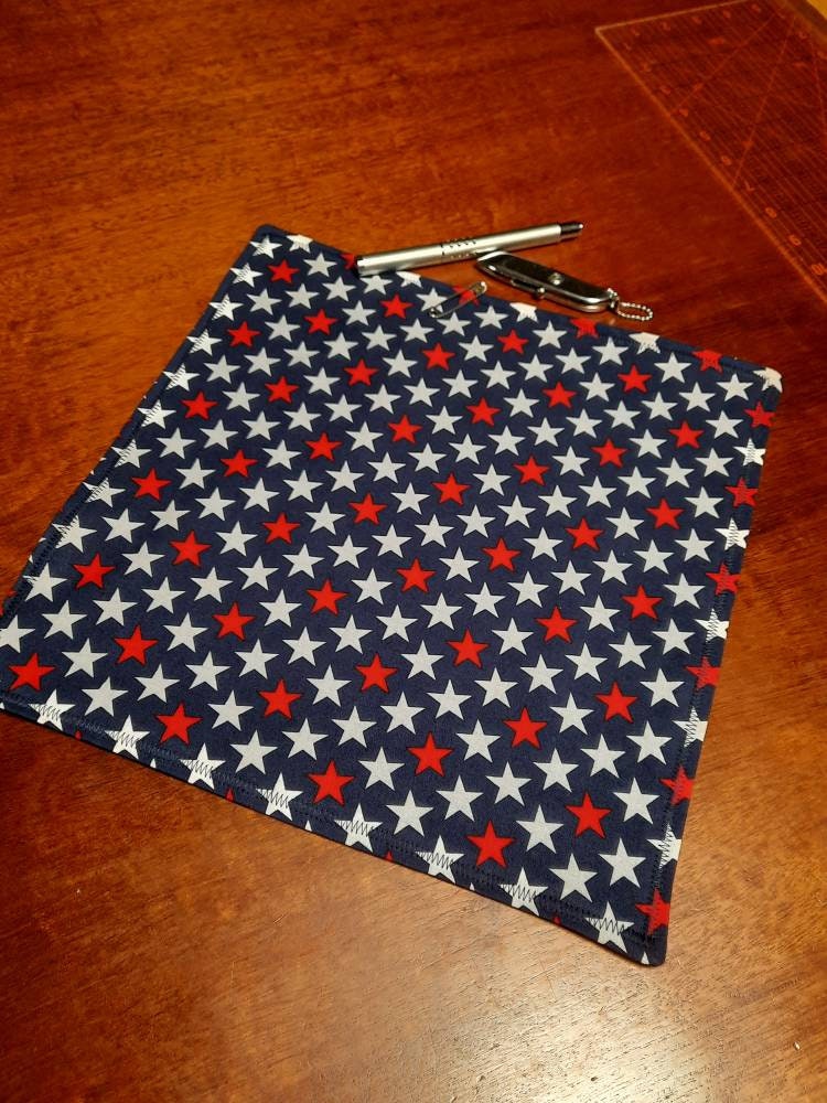 EDC Hank 12" Gear Hank Red White Blue Star Cotton and Flannel Print - Etsy