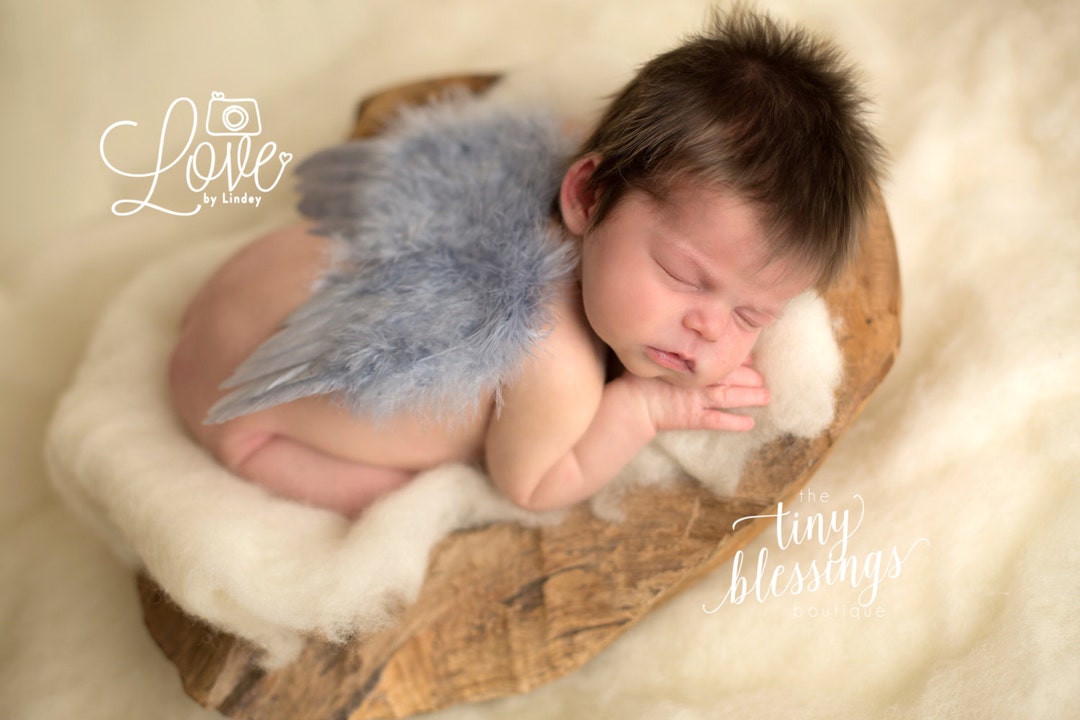 Gray Baby Wings / Baby Angel Wings / Baby Boy Wings / Angel Wings ...