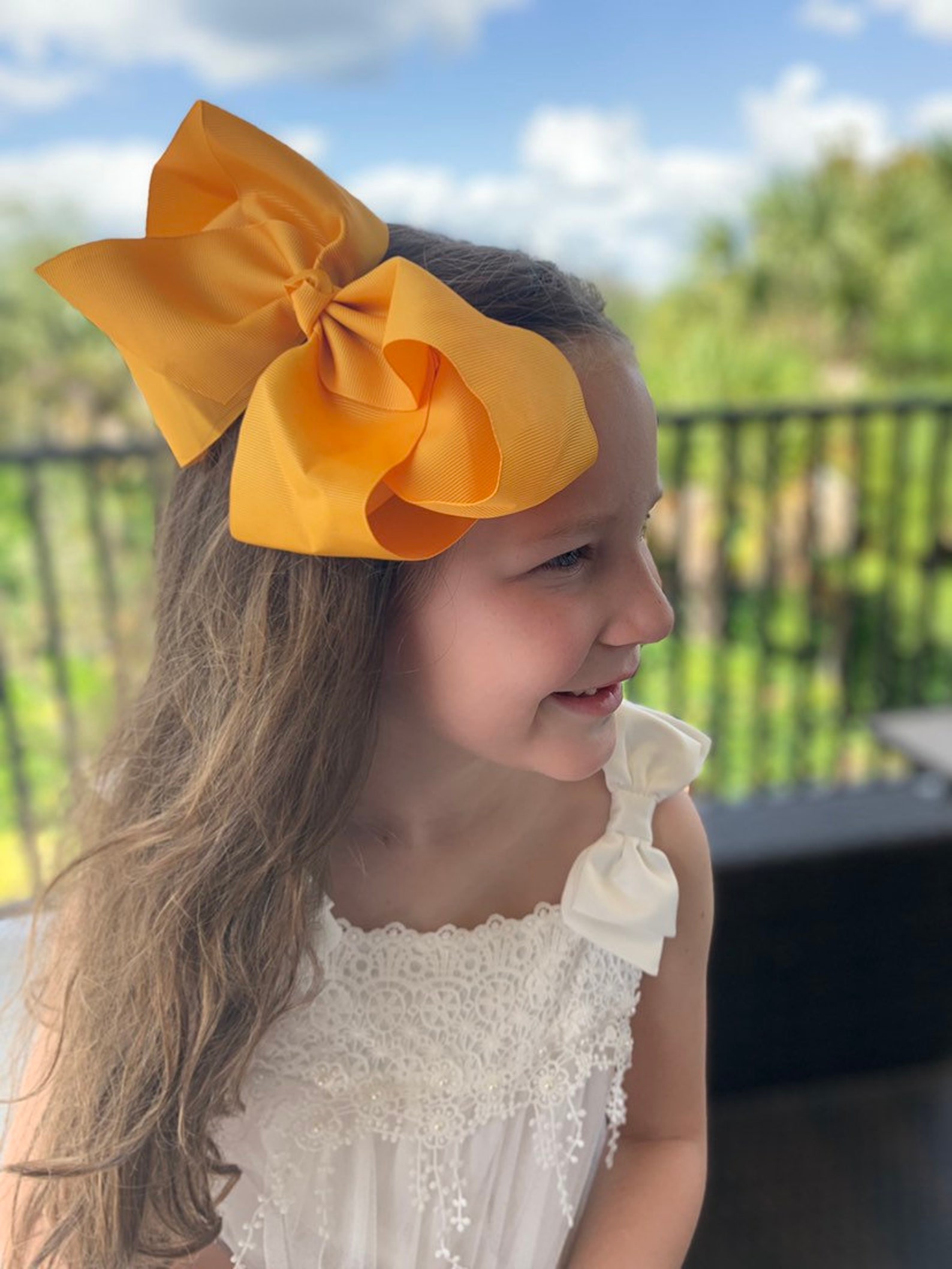 Big Bow, Boutique Bow, Large Boutique Bow, 7”-8” Bow, Solid Hairbow ...