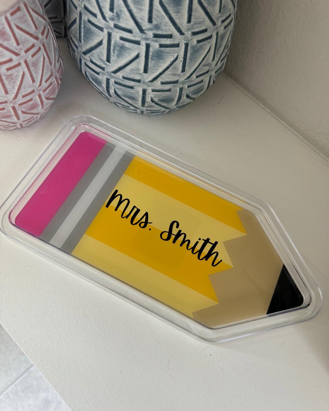 Personalized Teacher Tray / Pencil Tray / Teacher Appreciation Gift ...
