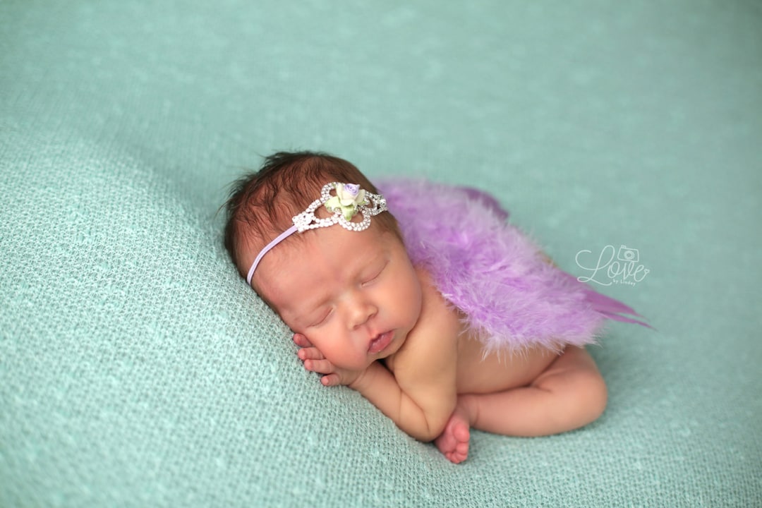 Conjunto de alas de bebé de lavanda / Conjunto de alas de ángel bebé ...