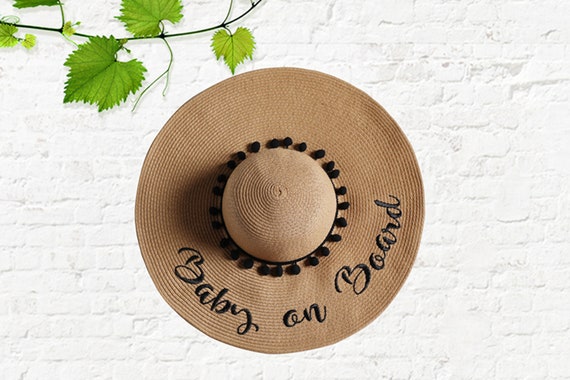 Mrs Beach Hat Embroidery Hat Custom Monogram Hat Floppy | Etsy