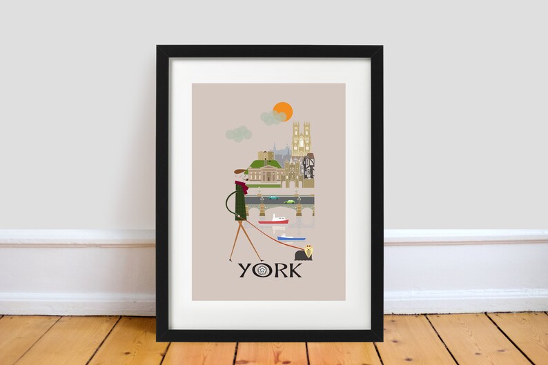 York City Print A4/A3/A2 Poster Wall Art Cityscape Skyline - Etsy
