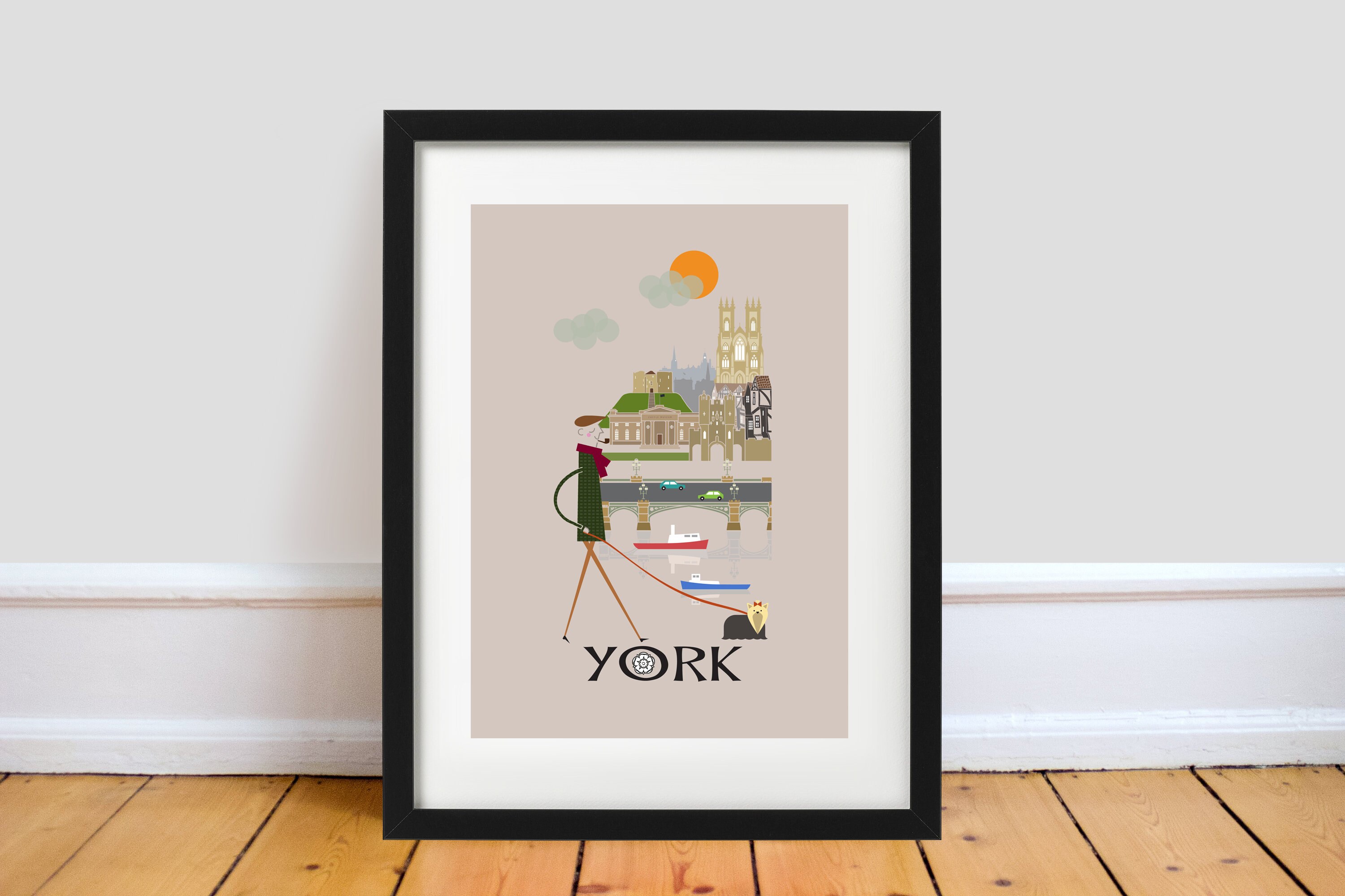 York City Print A4/A3/A2 Poster Wall Art Cityscape Skyline | Etsy