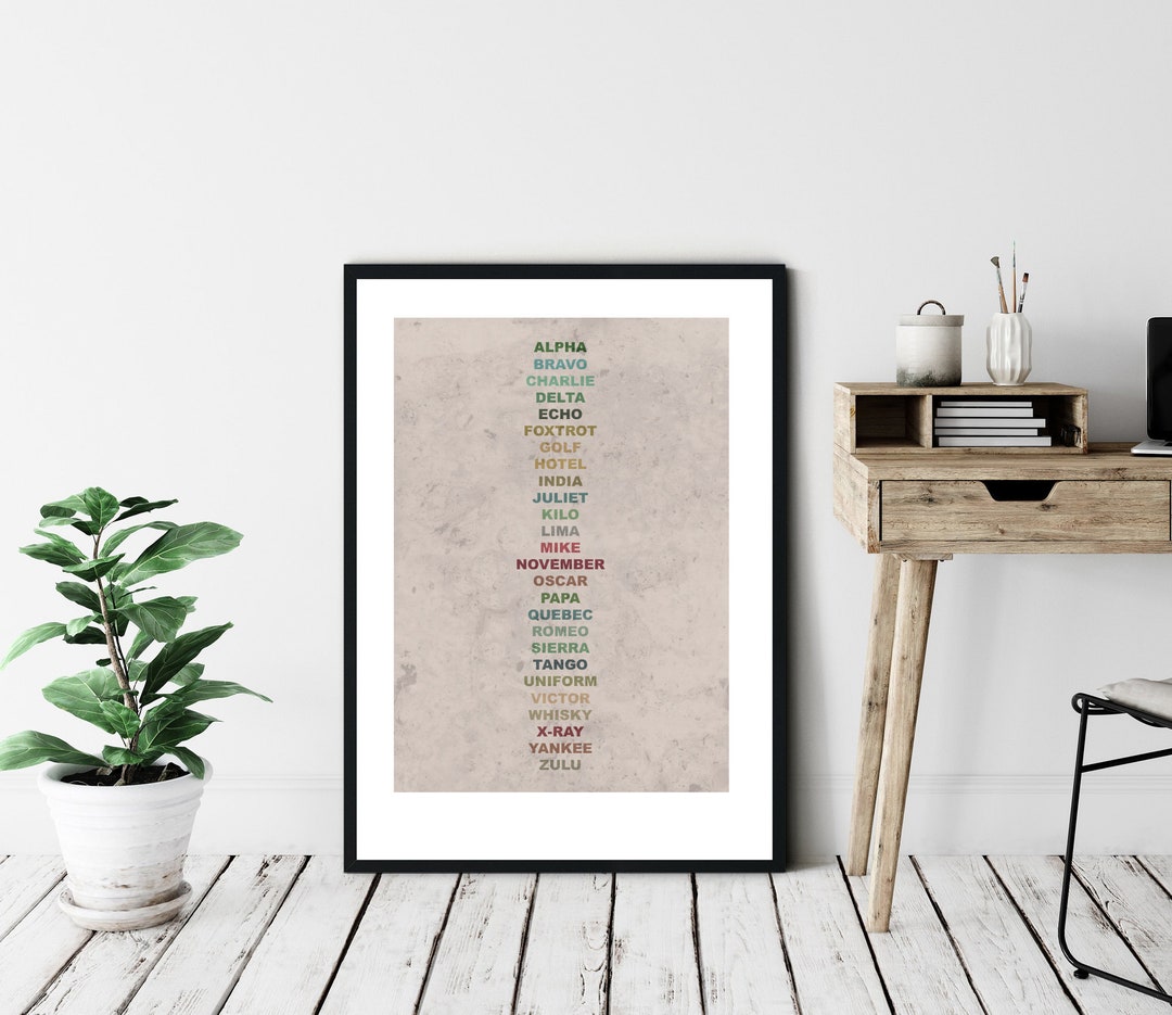 Clever Phonetic Alphabet Print A4/A3/A2 Fun Poster Wall Art Decor ...