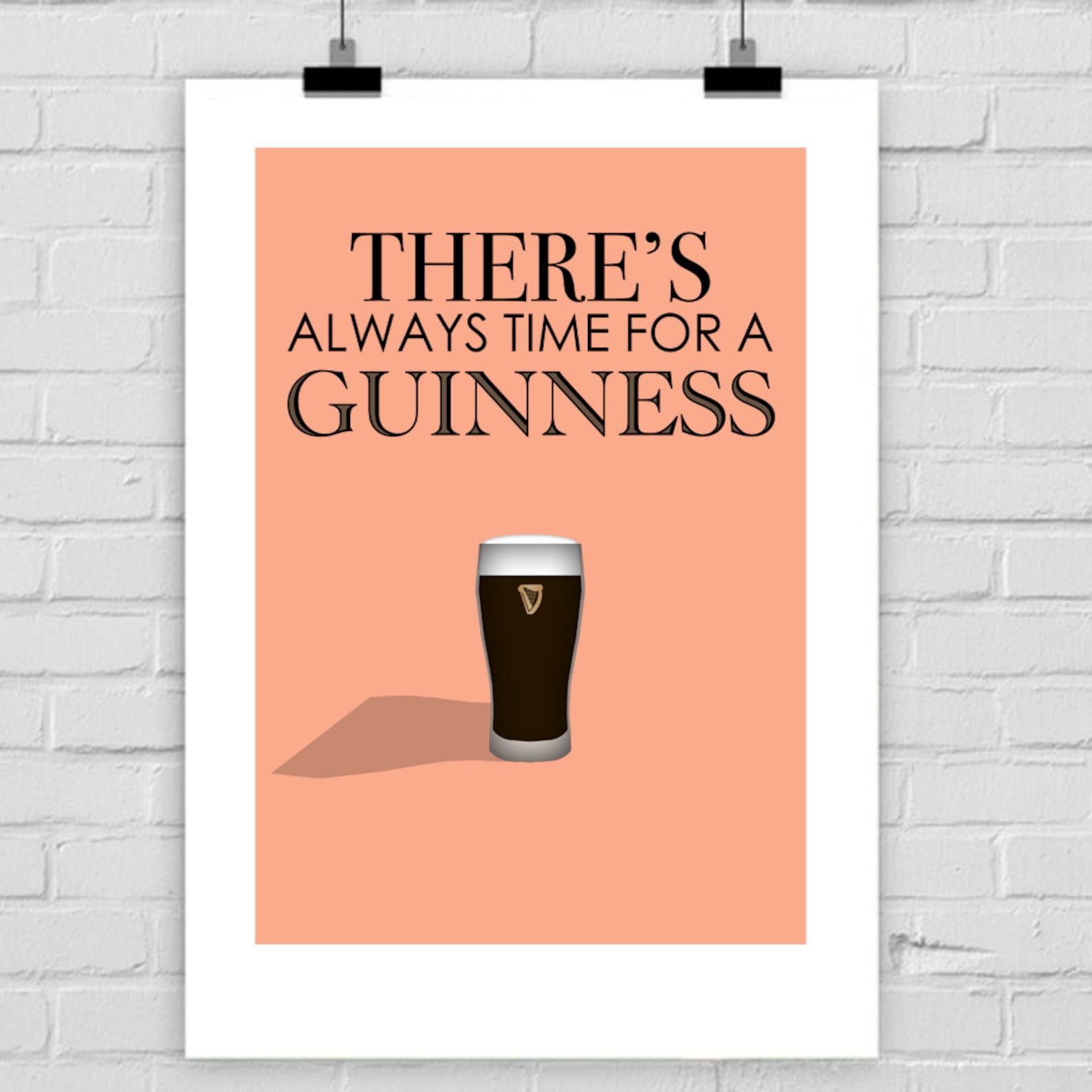 Personalised Guinness Print A4/A3/A2 Art Gift Poster Digital - Etsy