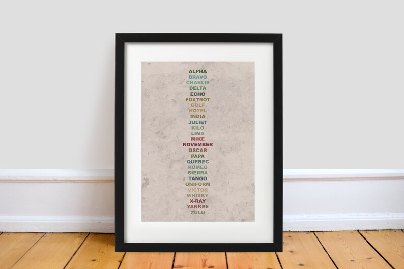 Clever Phonetic Alphabet Print A4/A3/A2 fun poster wall art | Etsy