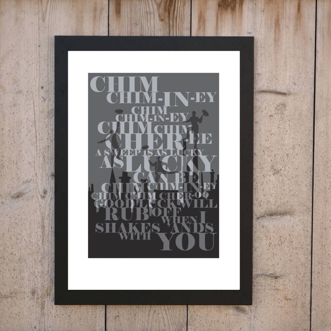 Chim Chimney Chim Chim Cher-ee Mary Poppins Movie Quote A4-A2 - Etsy
