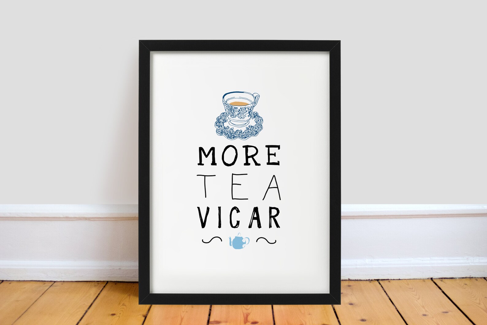 More Tea Vicar Print Poster Wall Art Decor Home Retro | Etsy