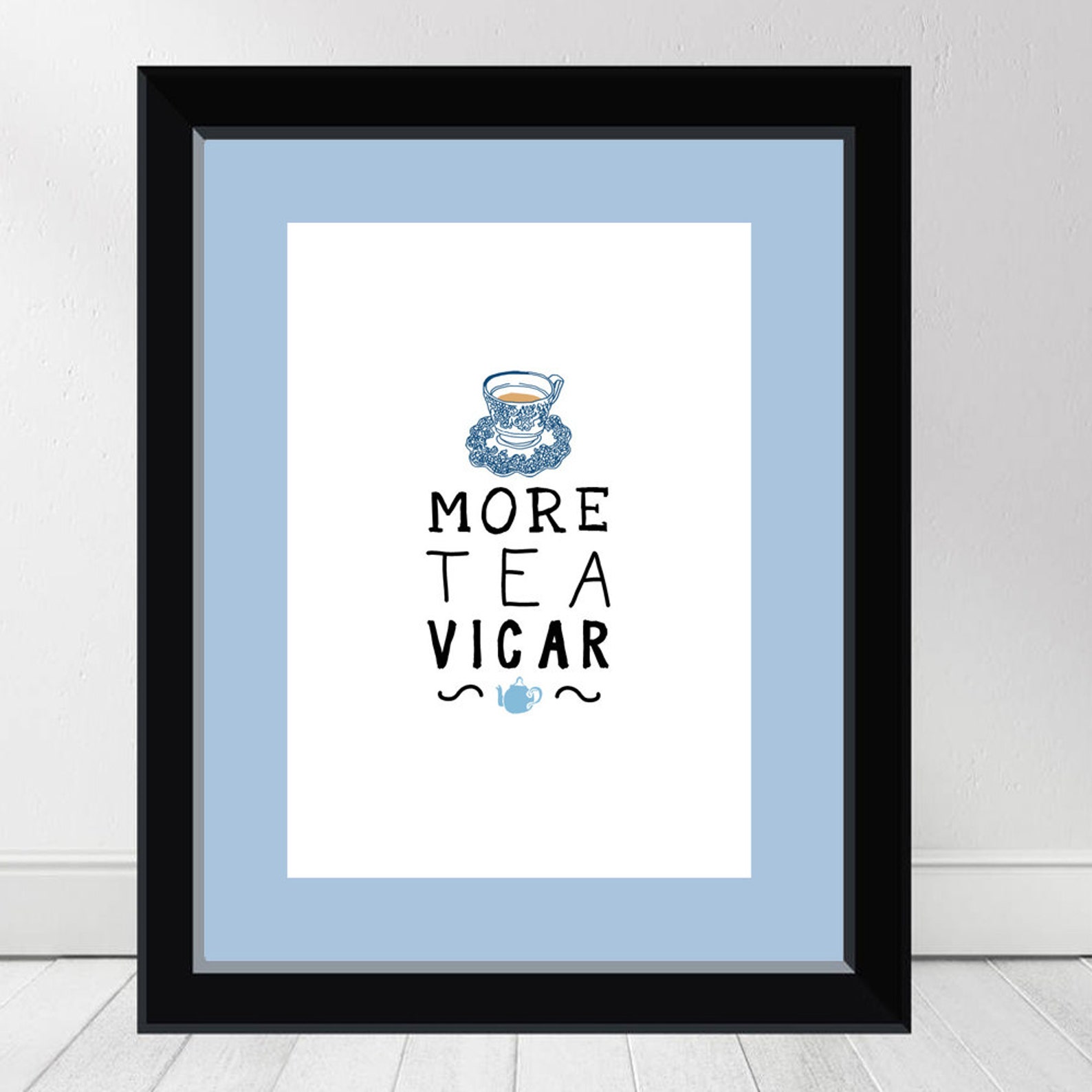More Tea Vicar Print Poster Wall Art Decor Home Retro | Etsy