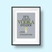 Personalised It's Always Vodka O'clock Print Typographic Inspired Wall ...