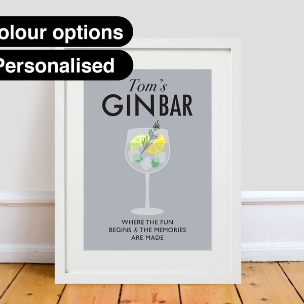 Gin Print - Etsy UK