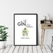 Personalised Gin Print A4/A3/A2 Wedding Birthday Gin Gift - Etsy