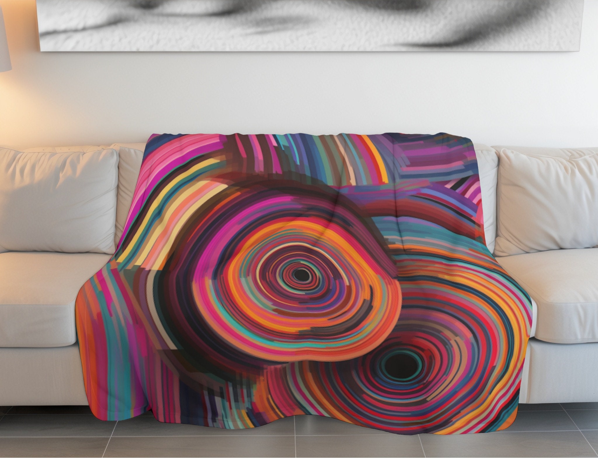 Concentric Circle Seamless Patterns Set of 4 I 12x12 SEAMLESS Tile Art ...