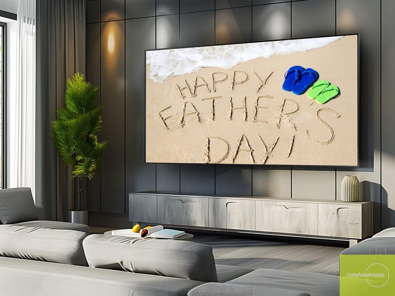Father's Day 4k FRAME TV Art - Samsung Digital Download - Cheerful ...