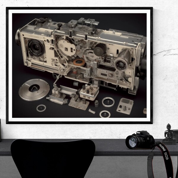 Exploded Camera Art - Etsy