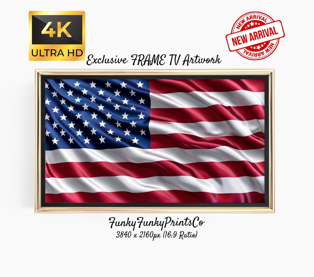 USA Flag Digital Art for Samsung Frame TV 4th of July Memorial Day ...