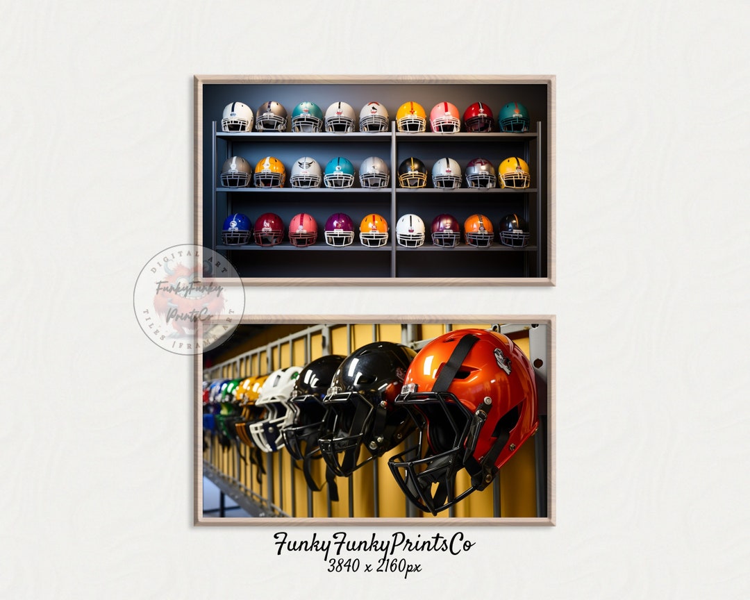 Football Helmet FRAME Tv Art 4K HD Digital Download Sports Fan Cave ...