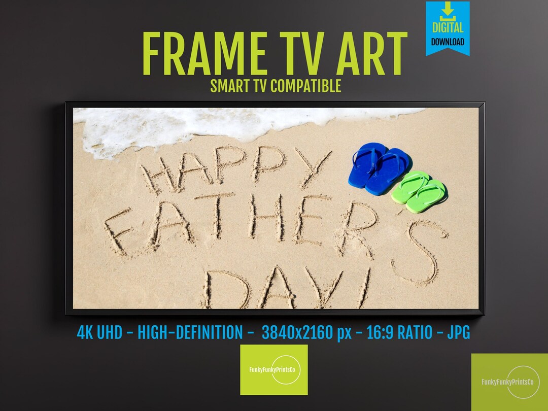 Father's Day 4k FRAME TV Art - Samsung Digital Download - Cheerful ...
