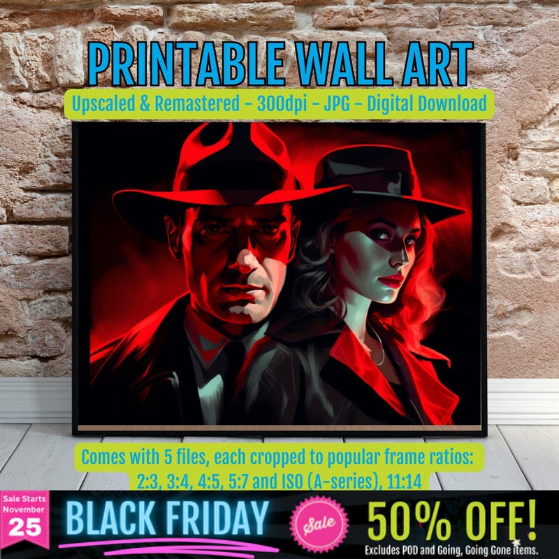 Film Noir Posters - Etsy
