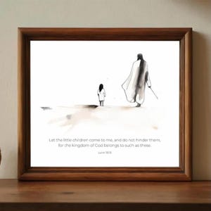 Luke 18 16 Bible Verse Printable Art Christian Wall Decor Gift ...