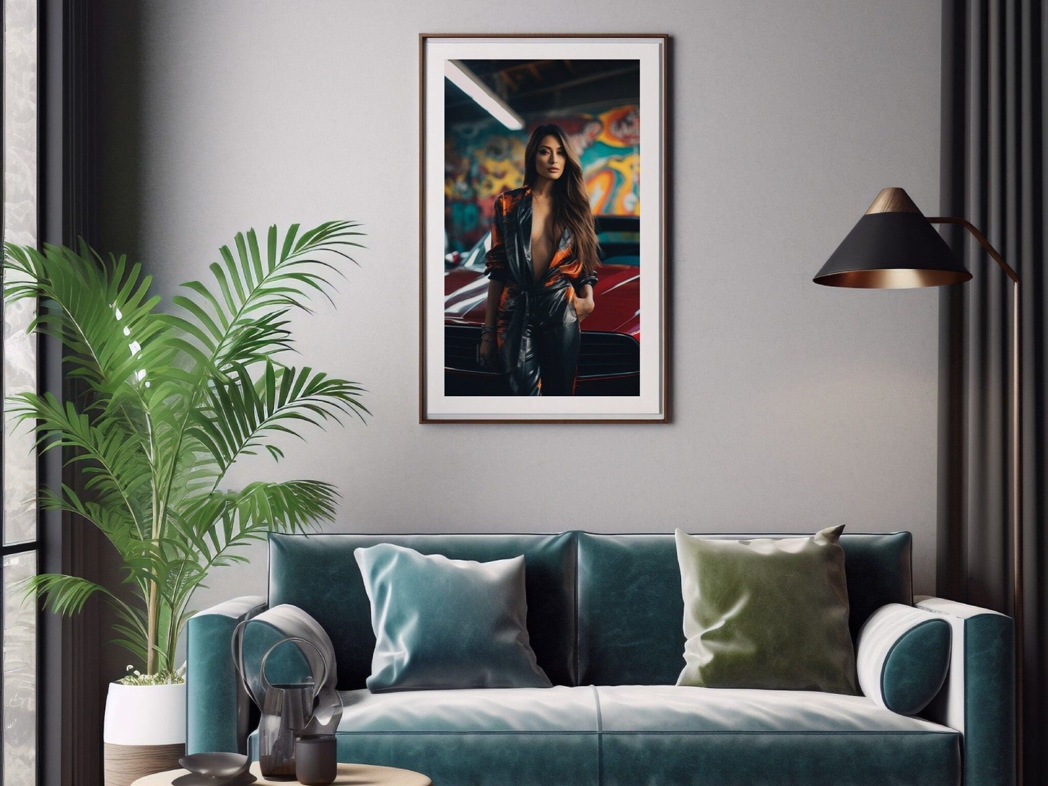 Vintage Car Portrait Print PRINTABLE Wall Art Retro Aesthetic Decor ...