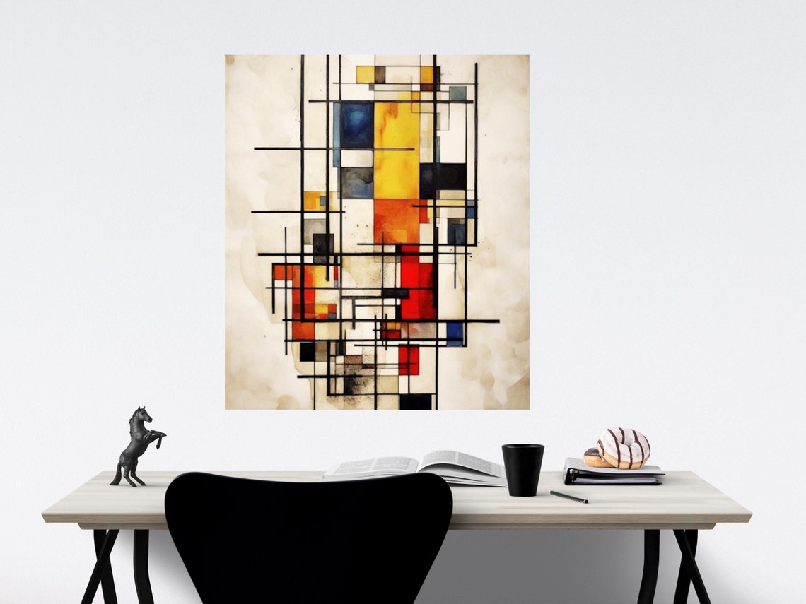 PRINTABLE Piet Mondrian Poster, Mondrian Art Print, Piet Mondrian Print ...