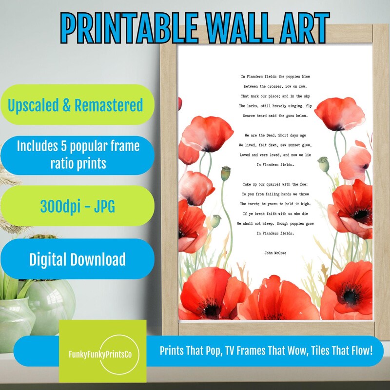 Flanders Poppy - Etsy