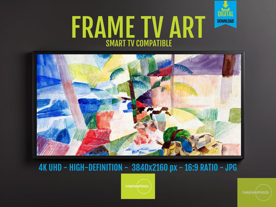 August Macke Landscape – Samsung Frame TV Art, Impressionist Garden ...