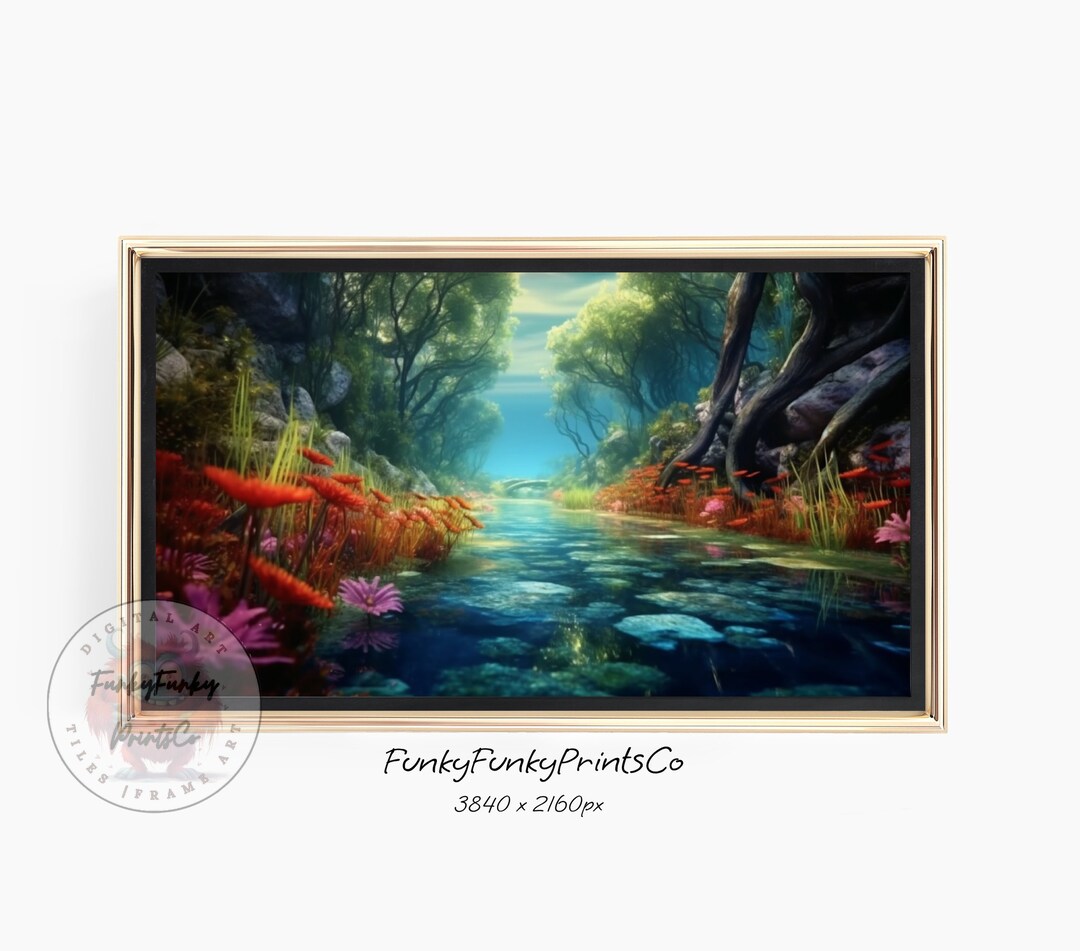 Florida Sea Life Art for FRAME TV Everglades Park Theme Digital ...