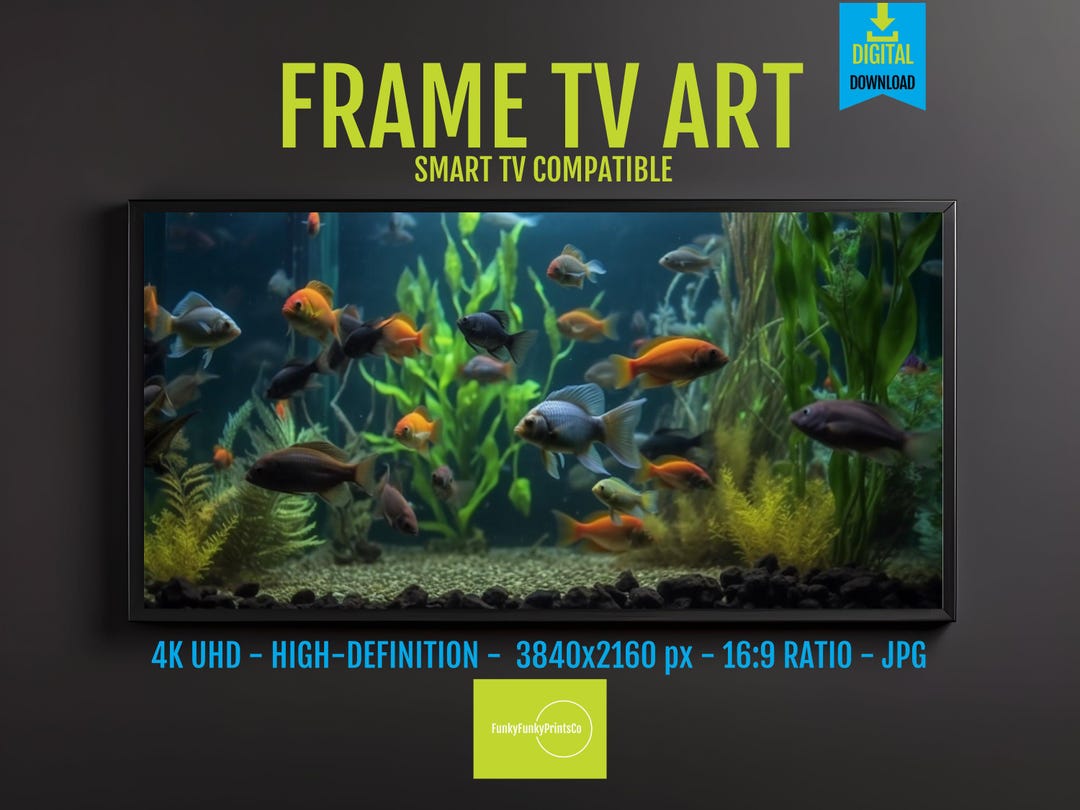 Digital Aquarium 4K Art for Samsung FRAME TV – Instant Download Fish ...