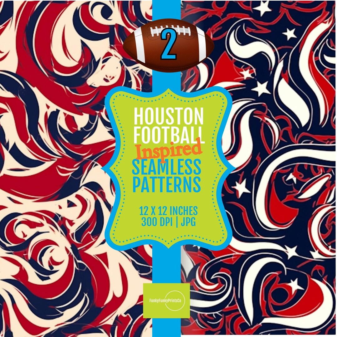 12x12 Seamless Tiles Houston Football-inspired Colors Printable ...