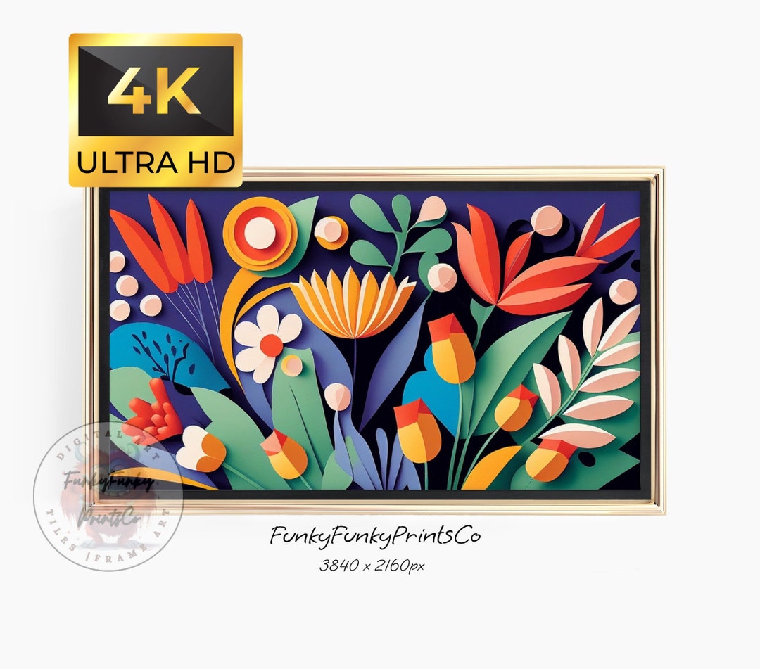 Samsung Frame TV Flower Abstract Art Decor Frame Art Digital ...